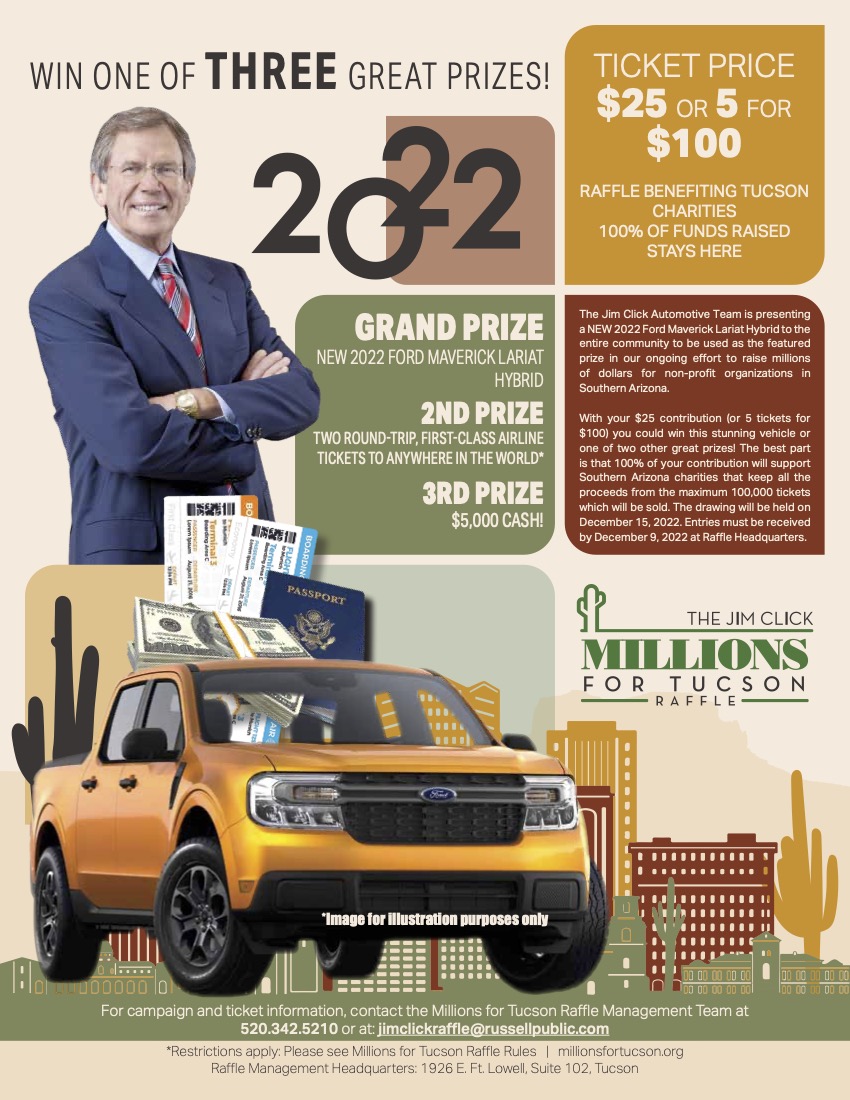 2022 Jim Click Millions for Tucson Raffle Rules Southern Arizona Symphony Orchestra